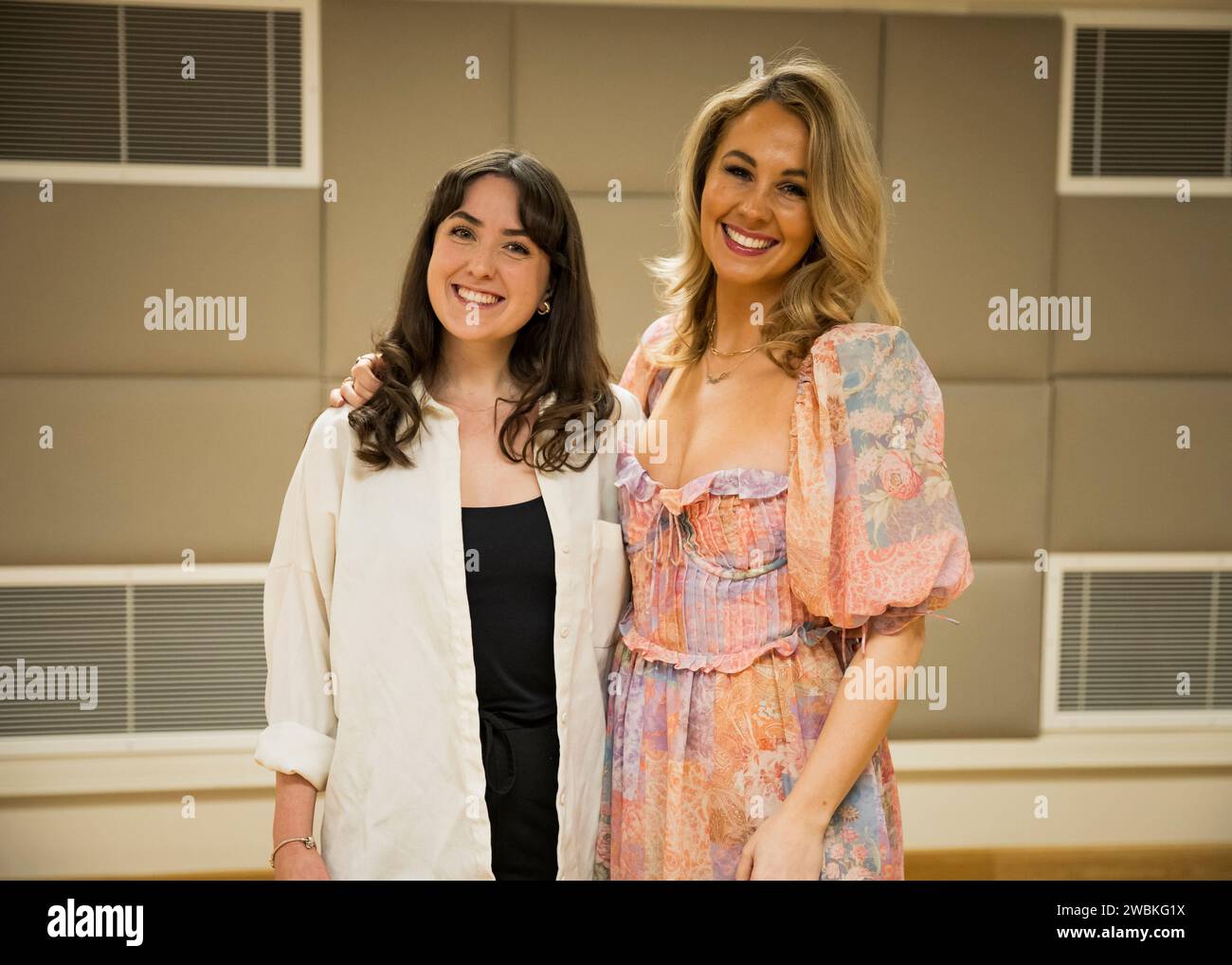 Laura Hickie and Maria Coyne recording West End New Friends, Victoria ...