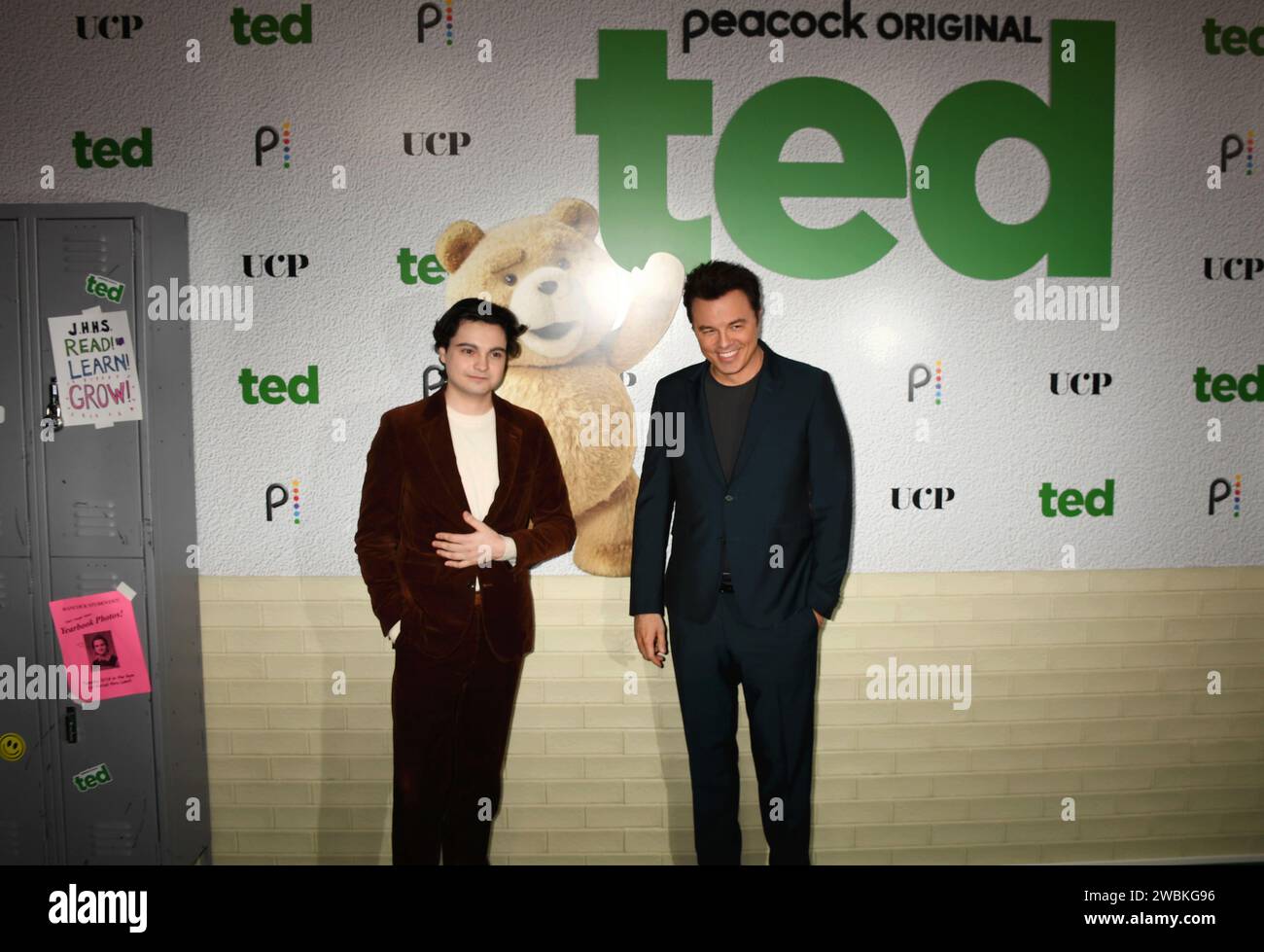 LOS ANGELES, CALIFORNIA - JANUARY 10: (L-R) Max Burkholder and Seth ...