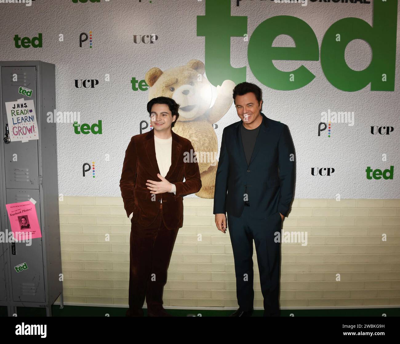 LOS ANGELES, CALIFORNIA - JANUARY 10: (L-R) Max Burkholder and Seth ...