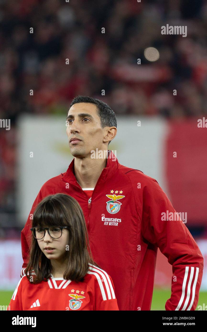 January 10, 2024. Lisbon, Portugal. Benfica's forward from Argentina ...