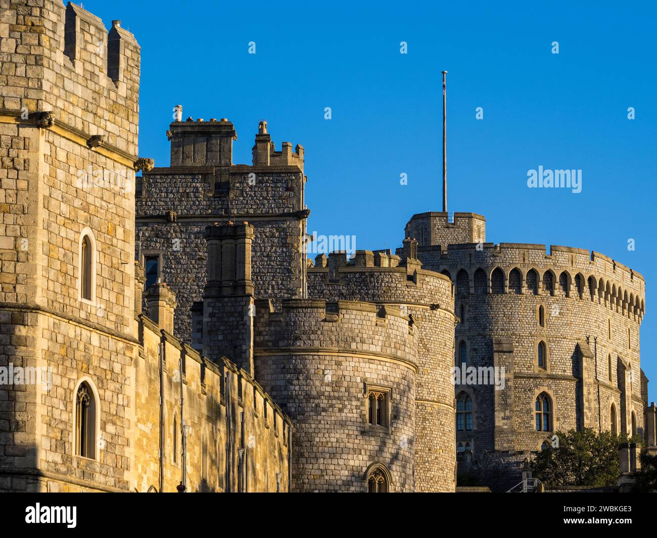 Battlements and Towers of Windsor Castle, Worlds Largest Occupied ...