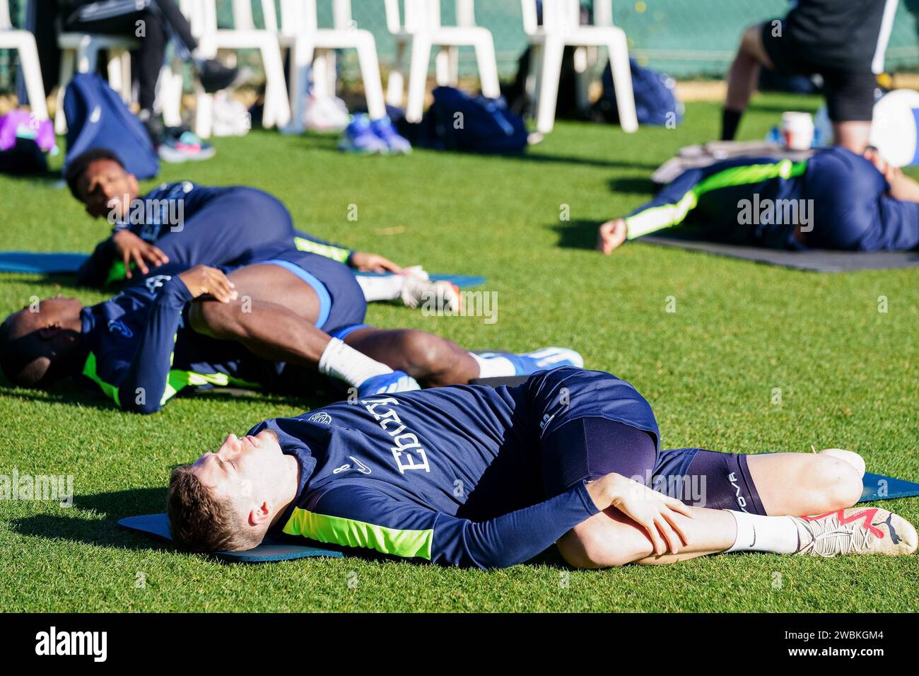 Algorfa, Spain. 11th Jan, 2024. Union's Ross Sykes pictured in action ...