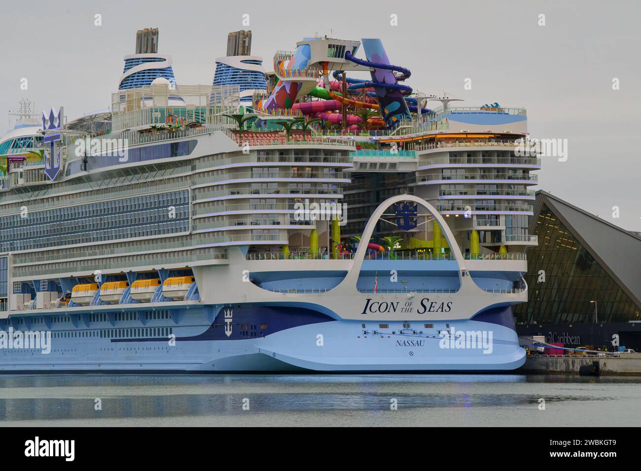 A general view of the Royal Caribbean cruise ship ‘Icon of the Seas ...