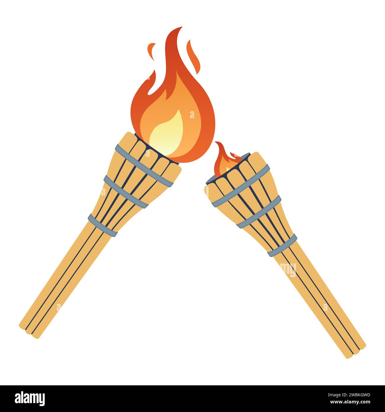Lighted torch Cut Out Stock Images & Pictures - Alamy