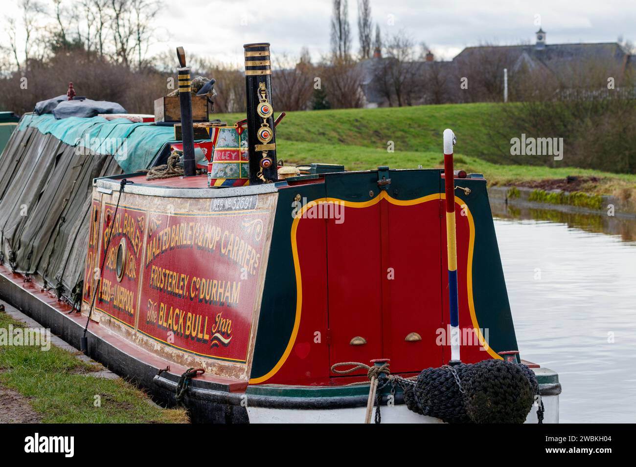 The Shropshire Union Canal at Nantwich Stock Photo - Alamy