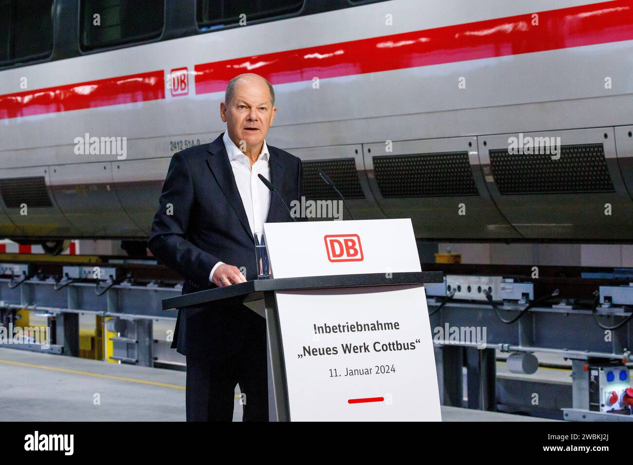 Eroeffnung neues Bahnwerk Cottbus DEU/Deutschland/Brandenburg/Cottbus ...