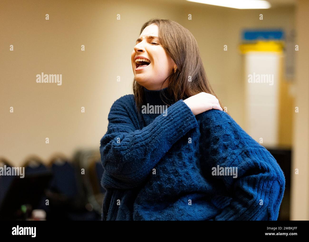 Ryan Carter and Emily Puttick recording West End New Friends, Victoria ...