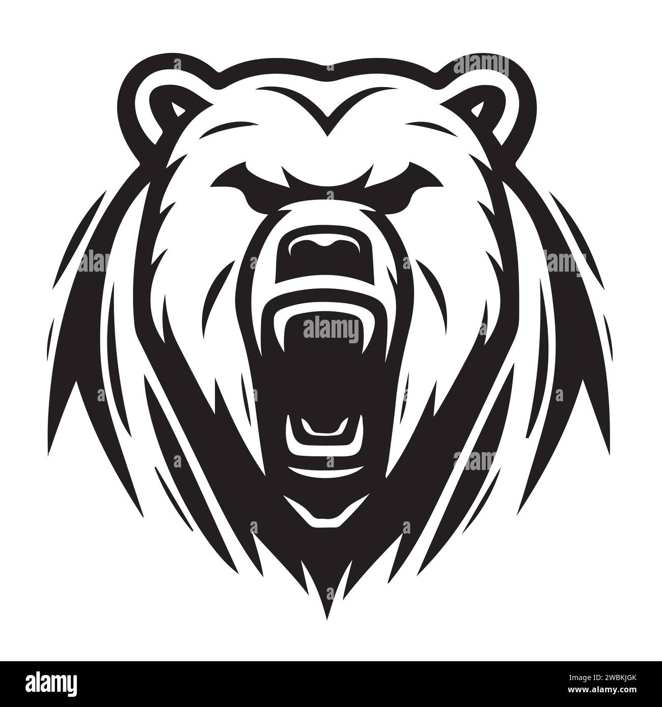 Bear Illustration Vector Drawing Vector Illustration Stock Vector