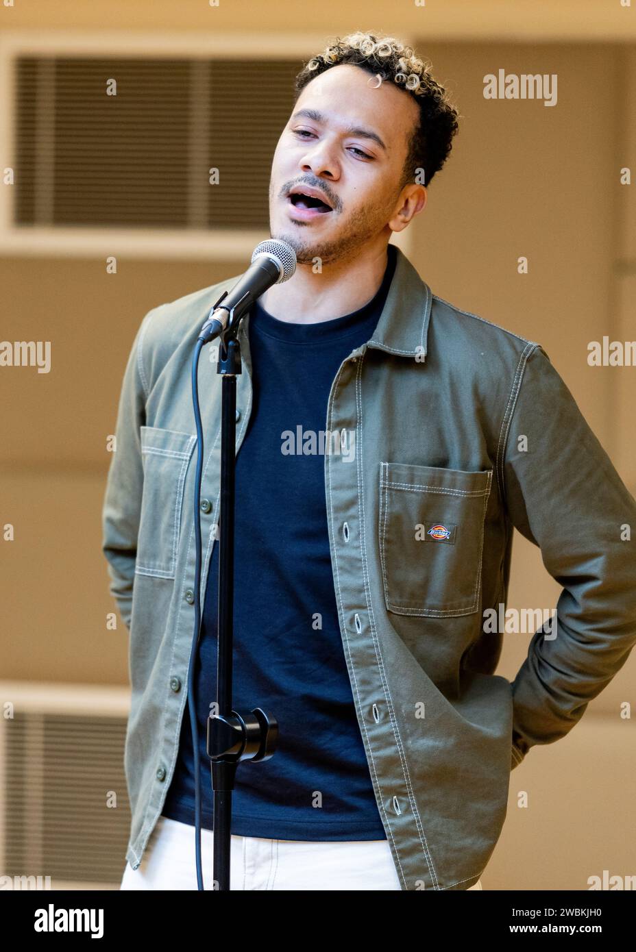 Ryan Carter and Emily Puttick recording West End New Friends, Victoria ...