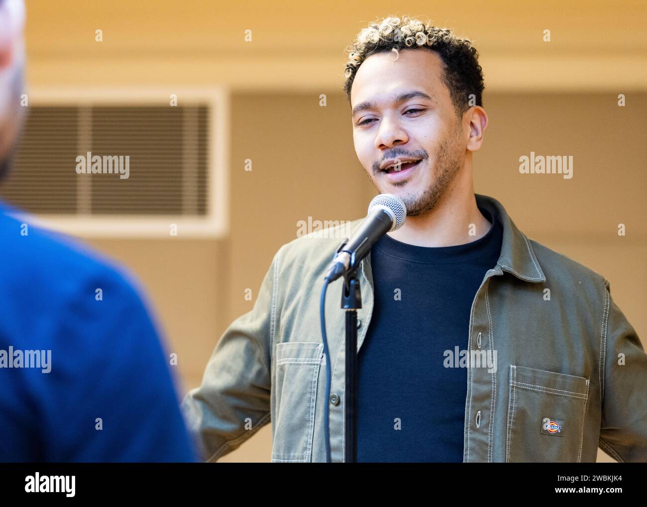 Ryan Carter and Emily Puttick recording West End New Friends, Victoria ...