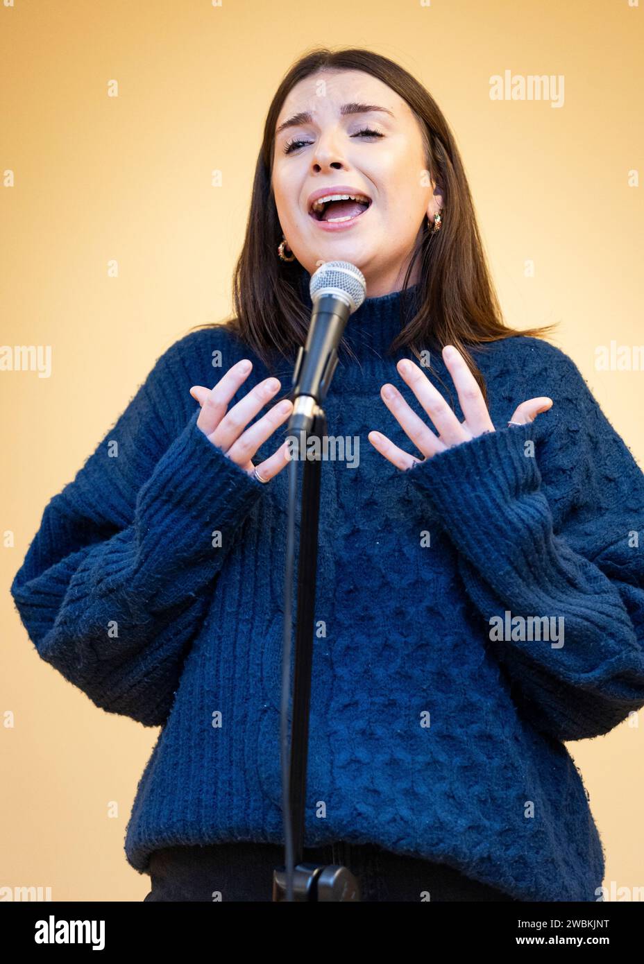 Ryan Carter and Emily Puttick recording West End New Friends, Victoria ...