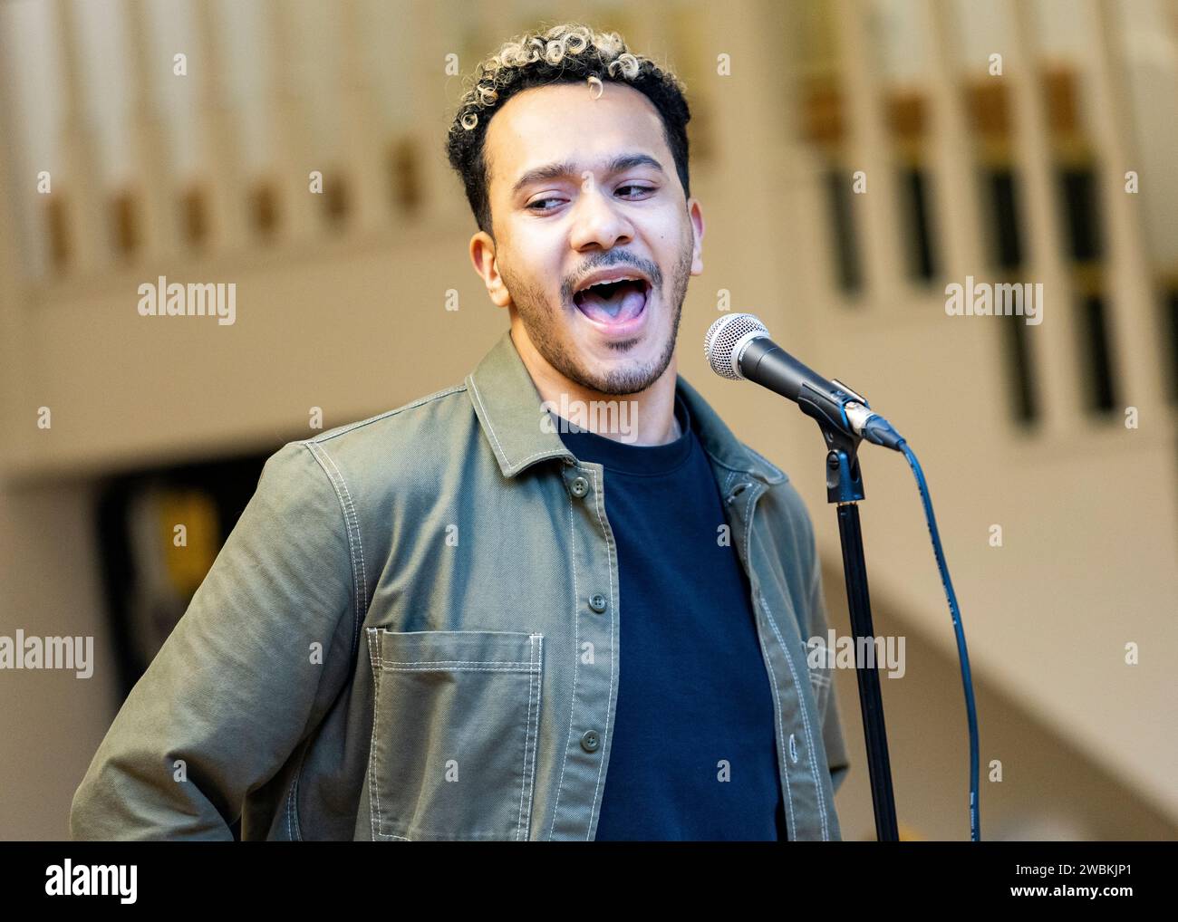 Ryan Carter and Emily Puttick recording West End New Friends, Victoria ...