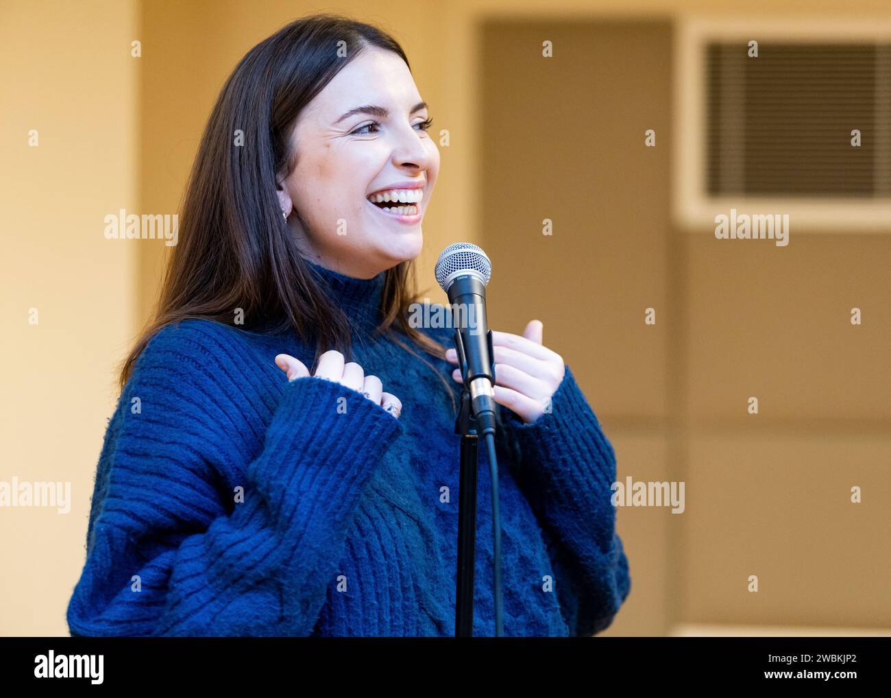 Ryan Carter and Emily Puttick recording West End New Friends, Victoria ...