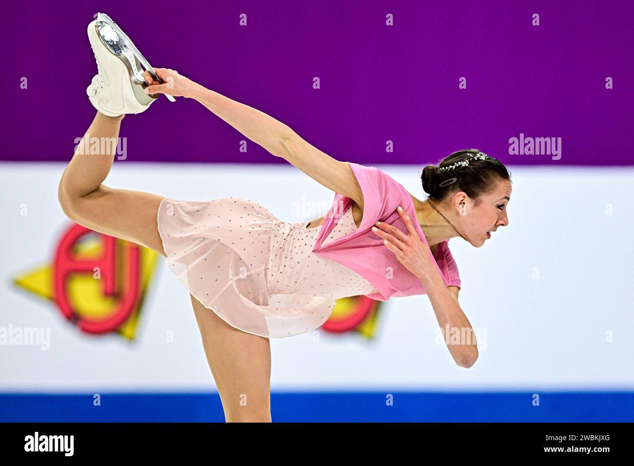 Livia KAISER (SUI), during Women Short Program, at the ISU European ...