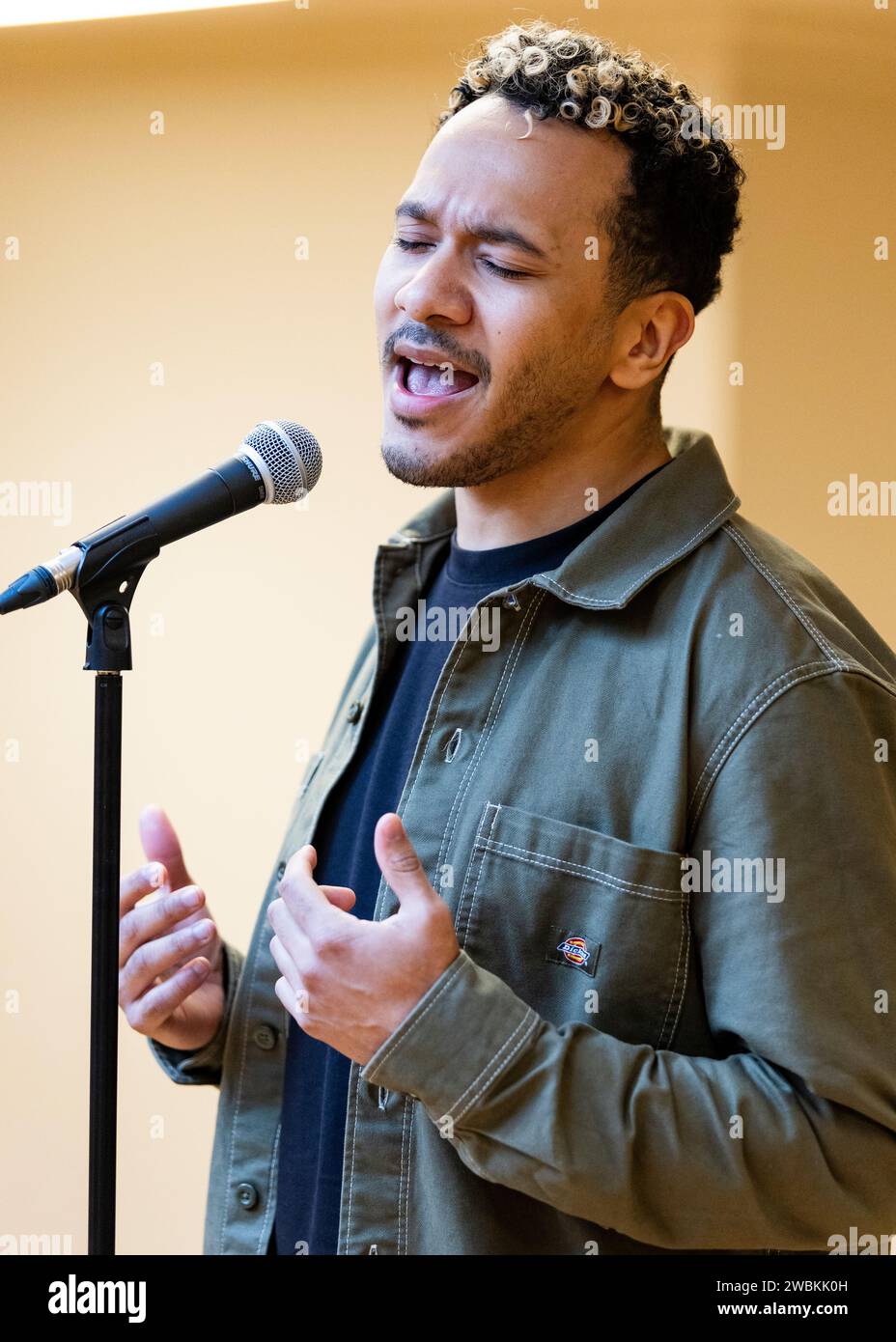 Ryan Carter and Emily Puttick recording West End New Friends, Victoria ...