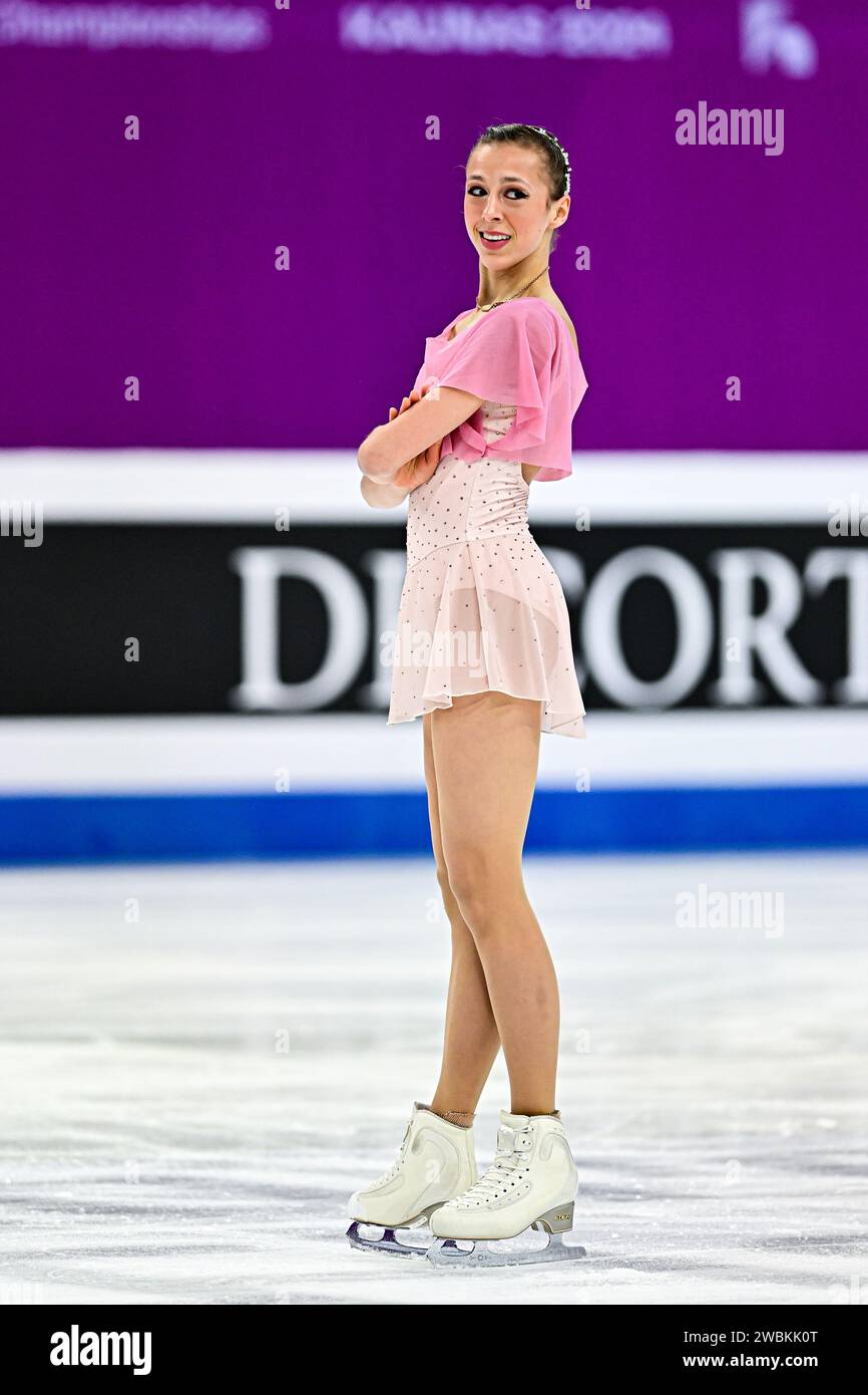 Livia KAISER (SUI), during Women Short Program, at the ISU European ...