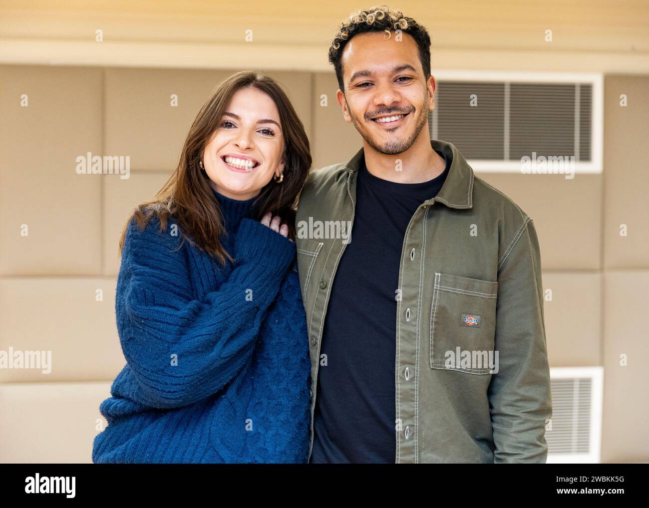 Ryan Carter and Emily Puttick recording West End New Friends, Victoria ...