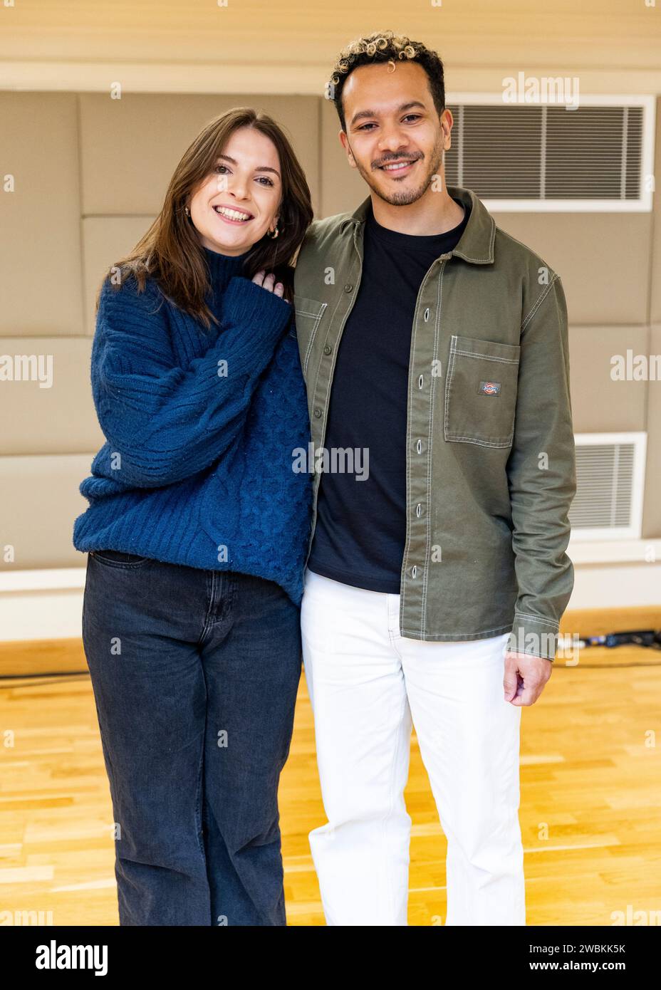 Ryan Carter and Emily Puttick recording West End New Friends, Victoria ...