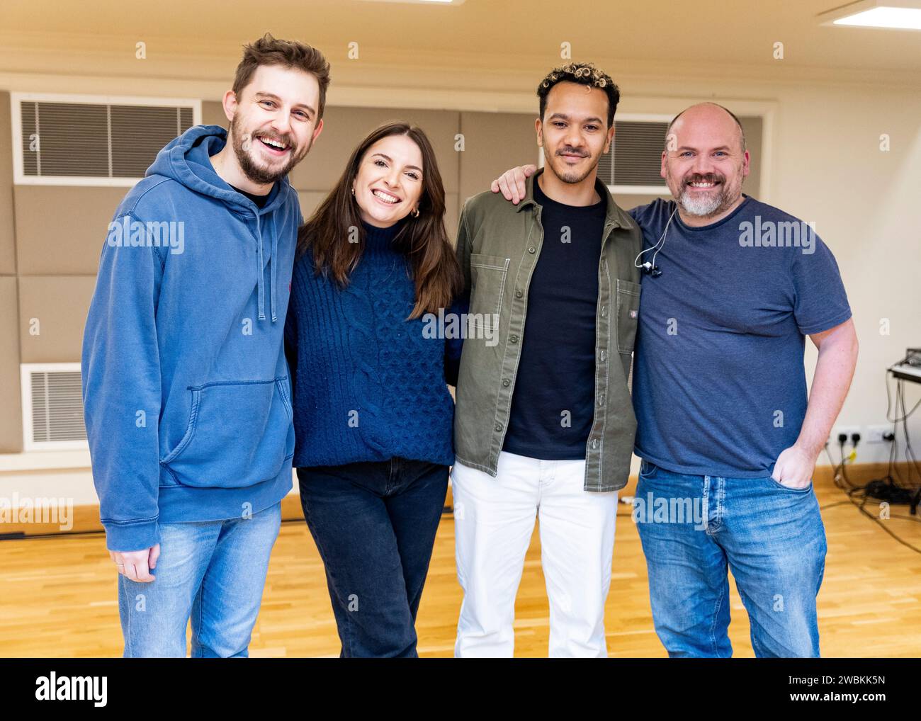 Ryan Carter and Emily Puttick recording West End New Friends, Victoria ...