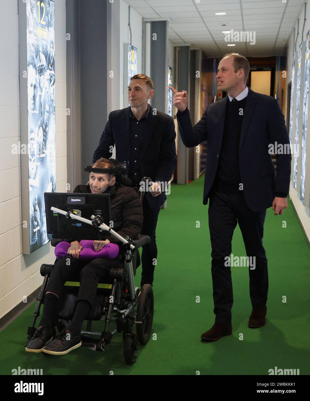 RETRANSMITTING ADDING INFORMATION TO CAPTION The Prince of Wales (right ...