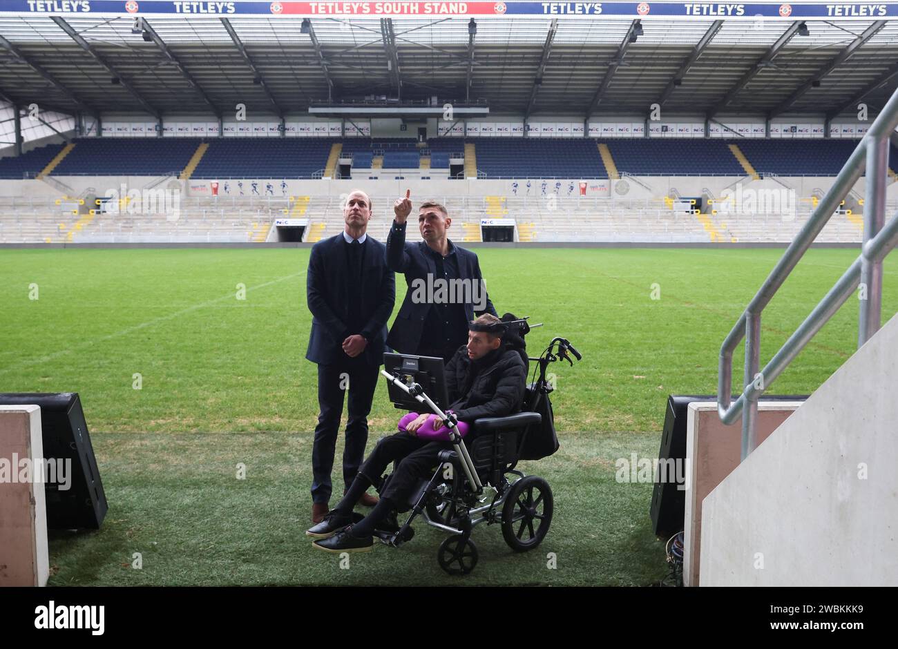 RETRANSMITTING ADDING INFORMATION TO CAPTION The Prince of Wales (left ...