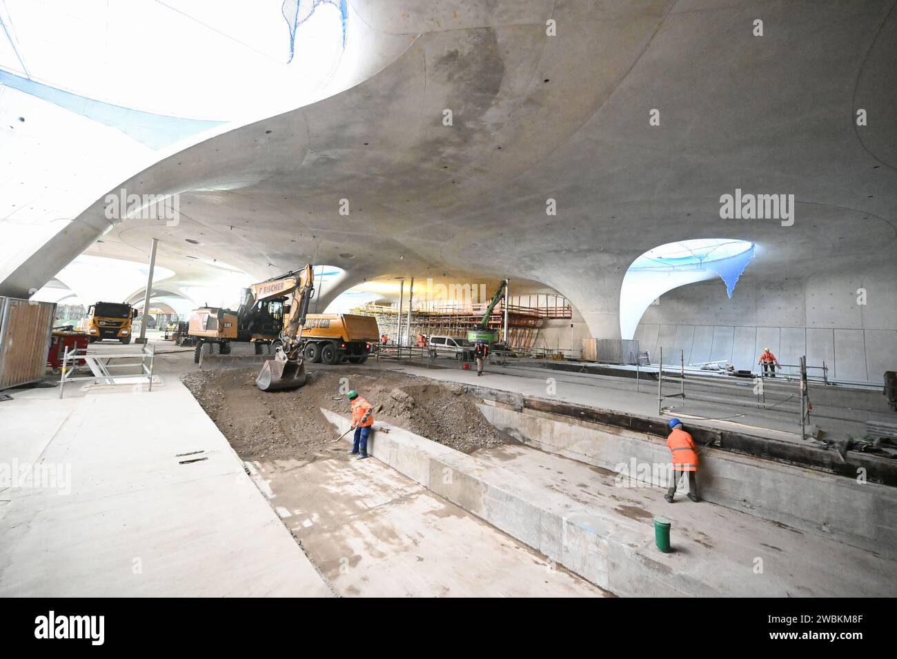 Stuttgart, Germany. 11th Jan, 2024. On the construction site of the ...