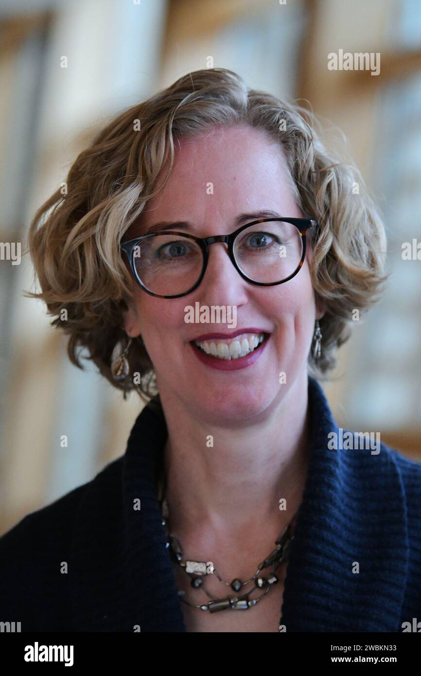 Edinburgh Scotland, UK 11 January 2024. Lorna Slater MSP at the ...