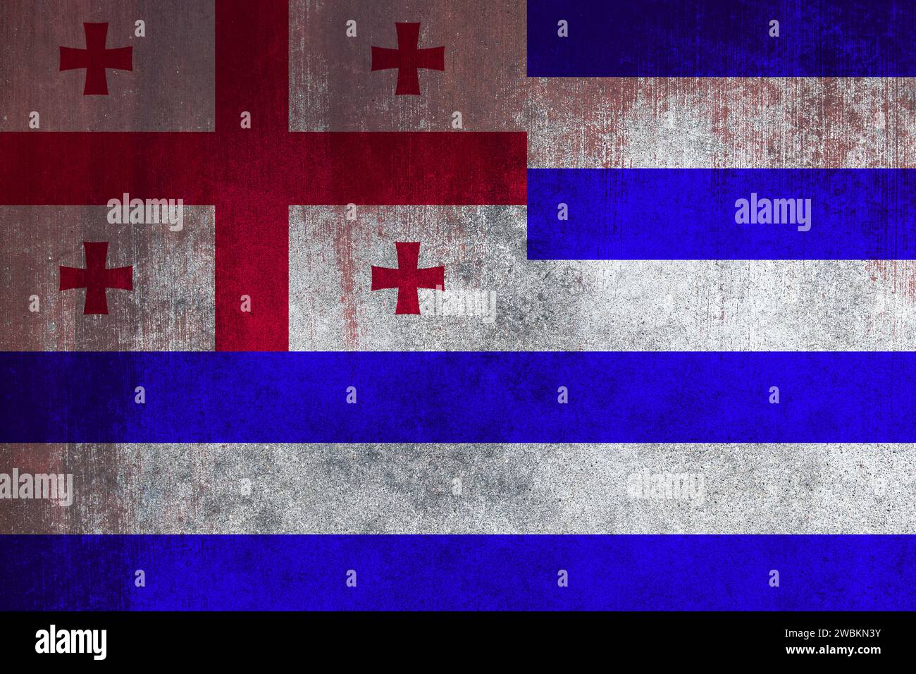 Flag of Adjara, Fabric flag of Adjara. Adjara National Flag, Fabric and ...