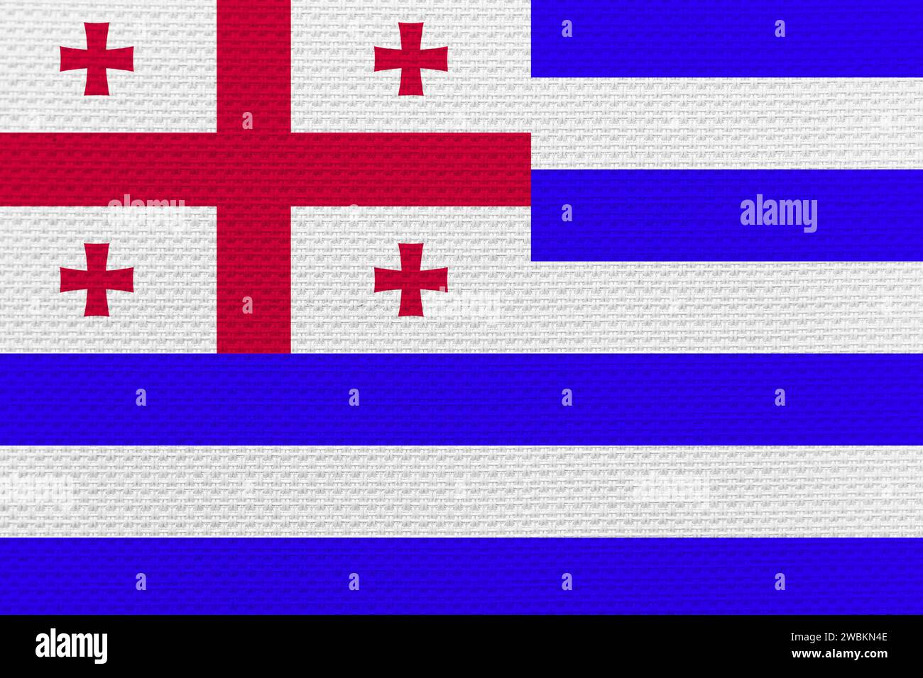 Flag of Adjara, Fabric flag of Adjara. Adjara National Flag, Fabric and ...