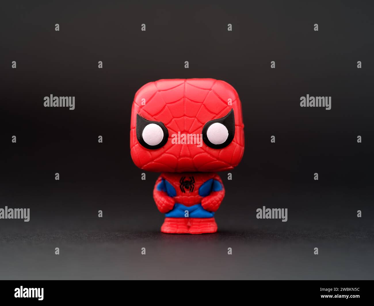 Tambov, Russian Federation - January 07, 2024 A Spider-Man Funko POP ...
