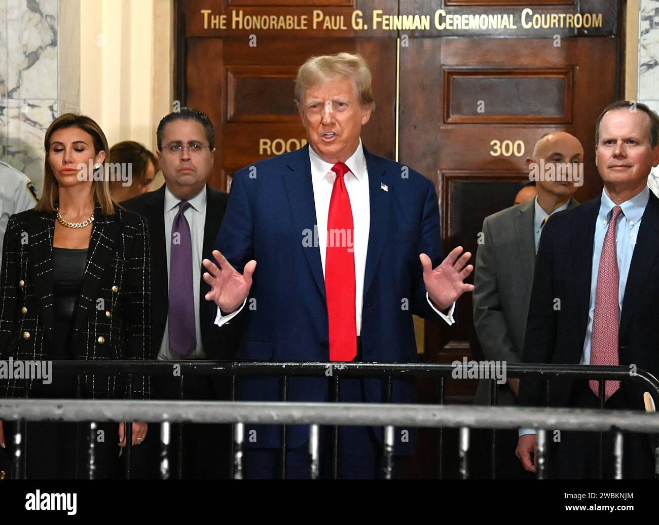 New York, United States. 10th Jan, 2024. Former United States President ...