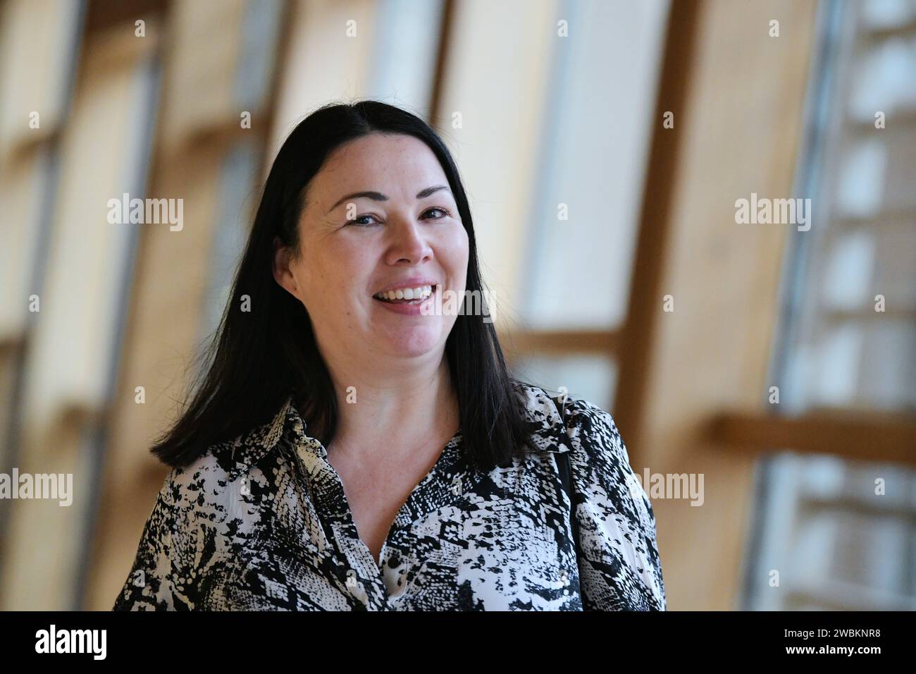 Edinburgh Scotland, UK 11 January 2024. Monica Lennon MSP at the ...