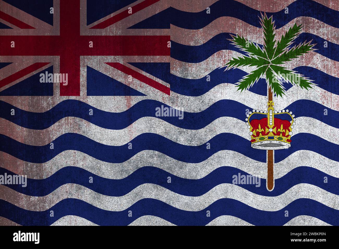 Flag of British Indian Ocean Territory, Fabric flag of British Indian ...
