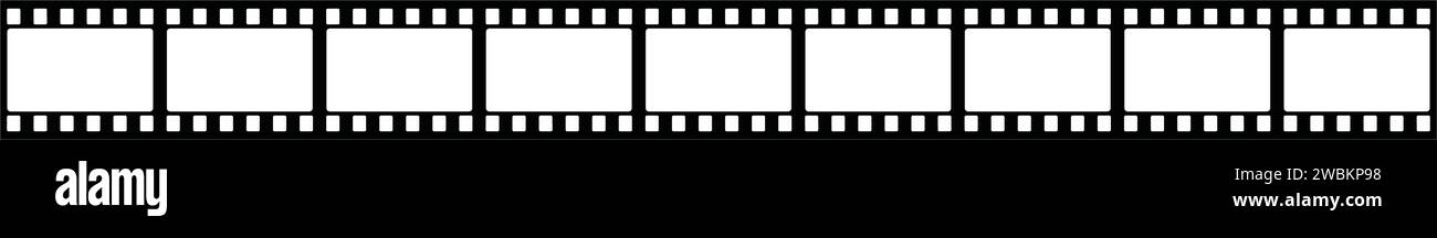 Grunge film strips. Old retro cinema movie strip. Video recording ...