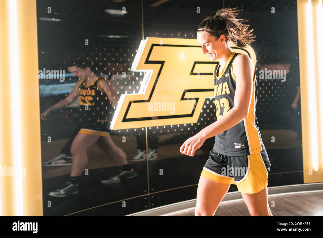 Caitlin clark court hi-res stock photography and images - Alamy