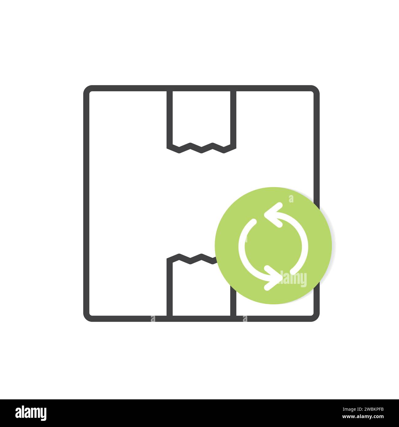 concept of return policy icon - vector illustration Stock Vector Image ...