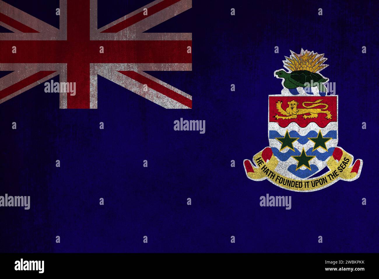 Flag of Cayman Islands, Fabric flag of Cayman Islands. Cayman Islands ...