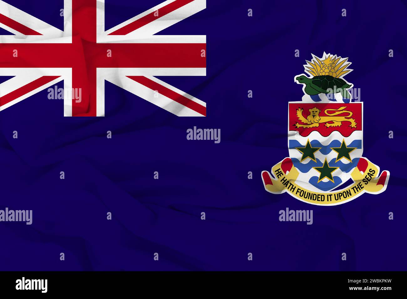 Flag of Cayman Islands, Fabric flag of Cayman Islands. Cayman Islands ...