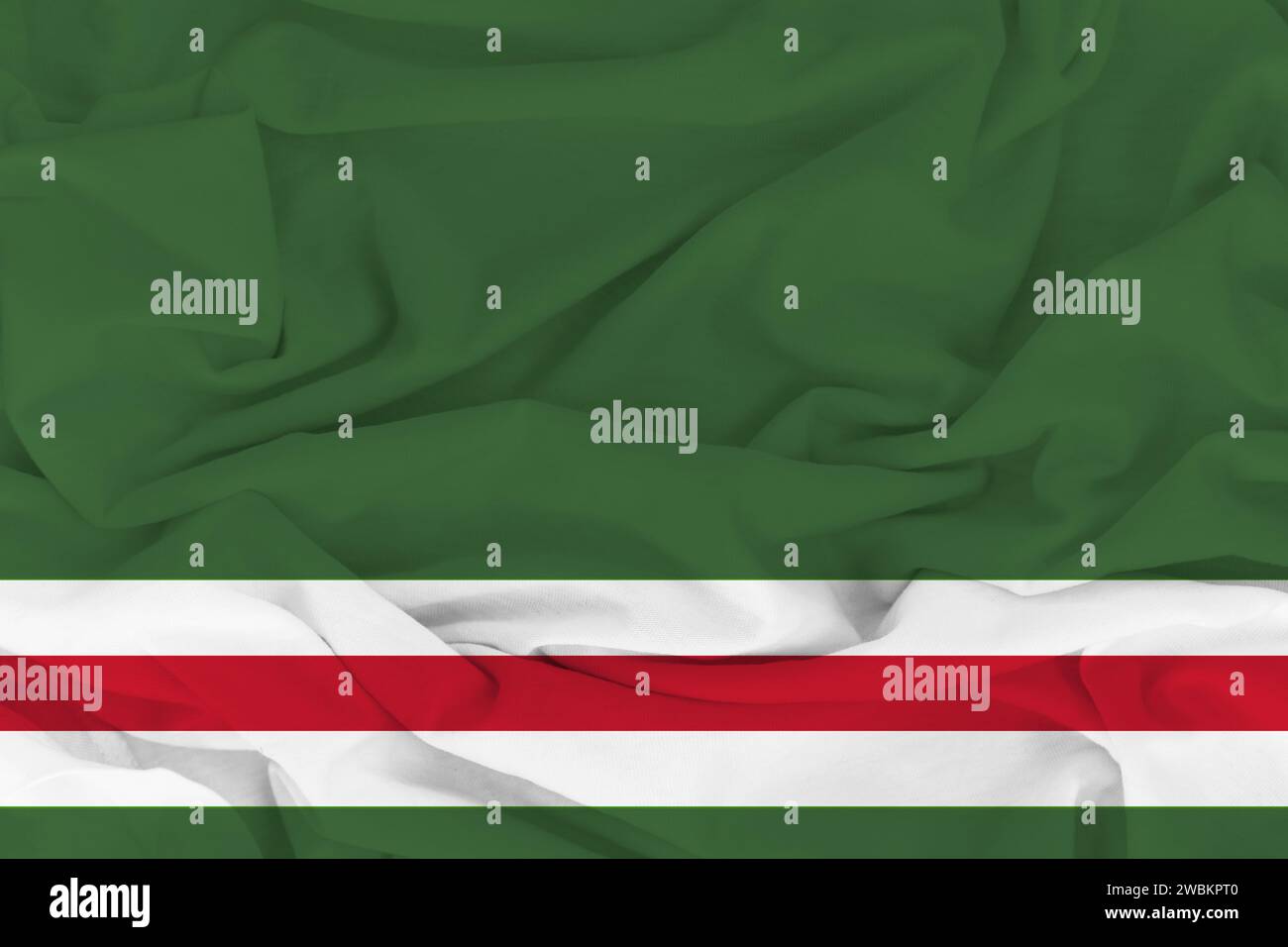 Flag of Chechen Republic of Ichkeria, Fabric flag of Chechen Republic ...