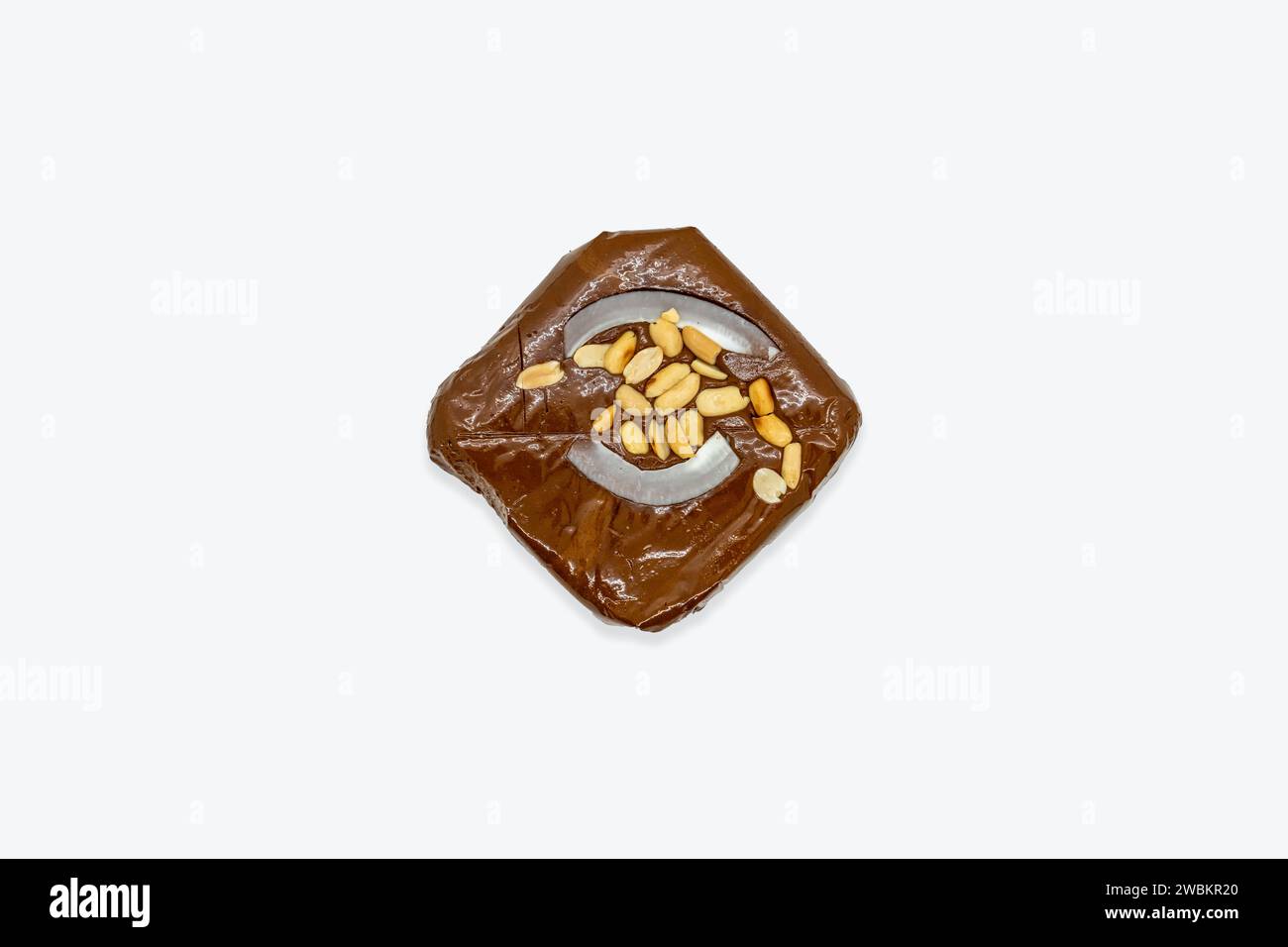 Burnt Jaggery Chaku with Peanuts and Coconut Sweet for Makar Maghe ...
