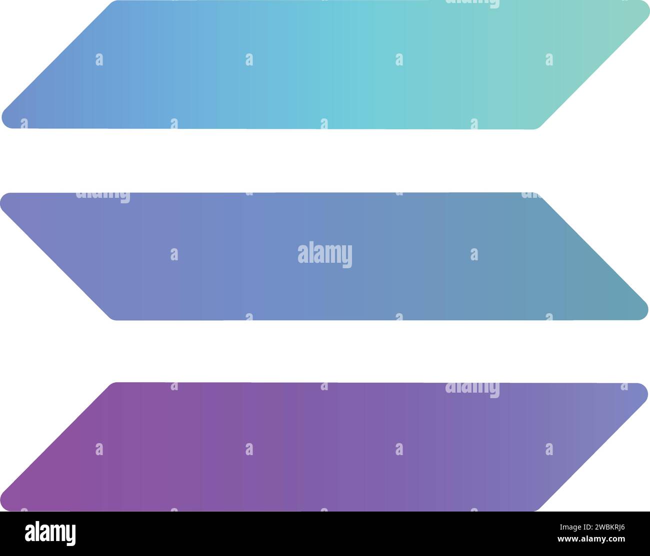 Solana sol Cryptocurrency logo vector icon. . Crypto currency coin ...