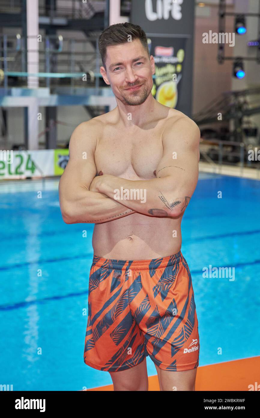 Philipp Boy - Teilnehmer des RTL Turmspringen 2024 im Berliner Velodrom am 11.01.2024. RTL ...