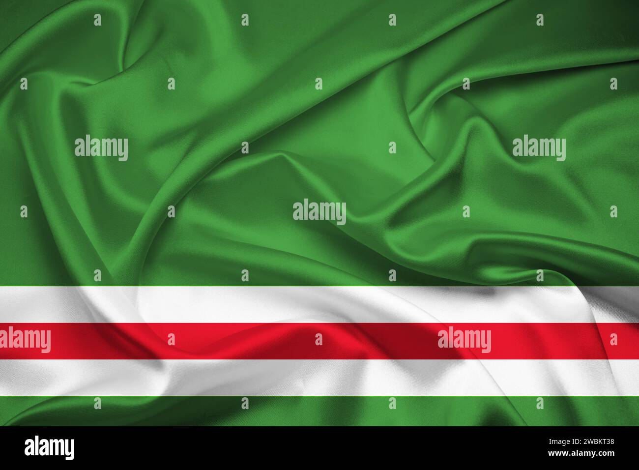 Flag of Chechen Republic of Ichkeria, Fabric flag of Chechen Republic ...