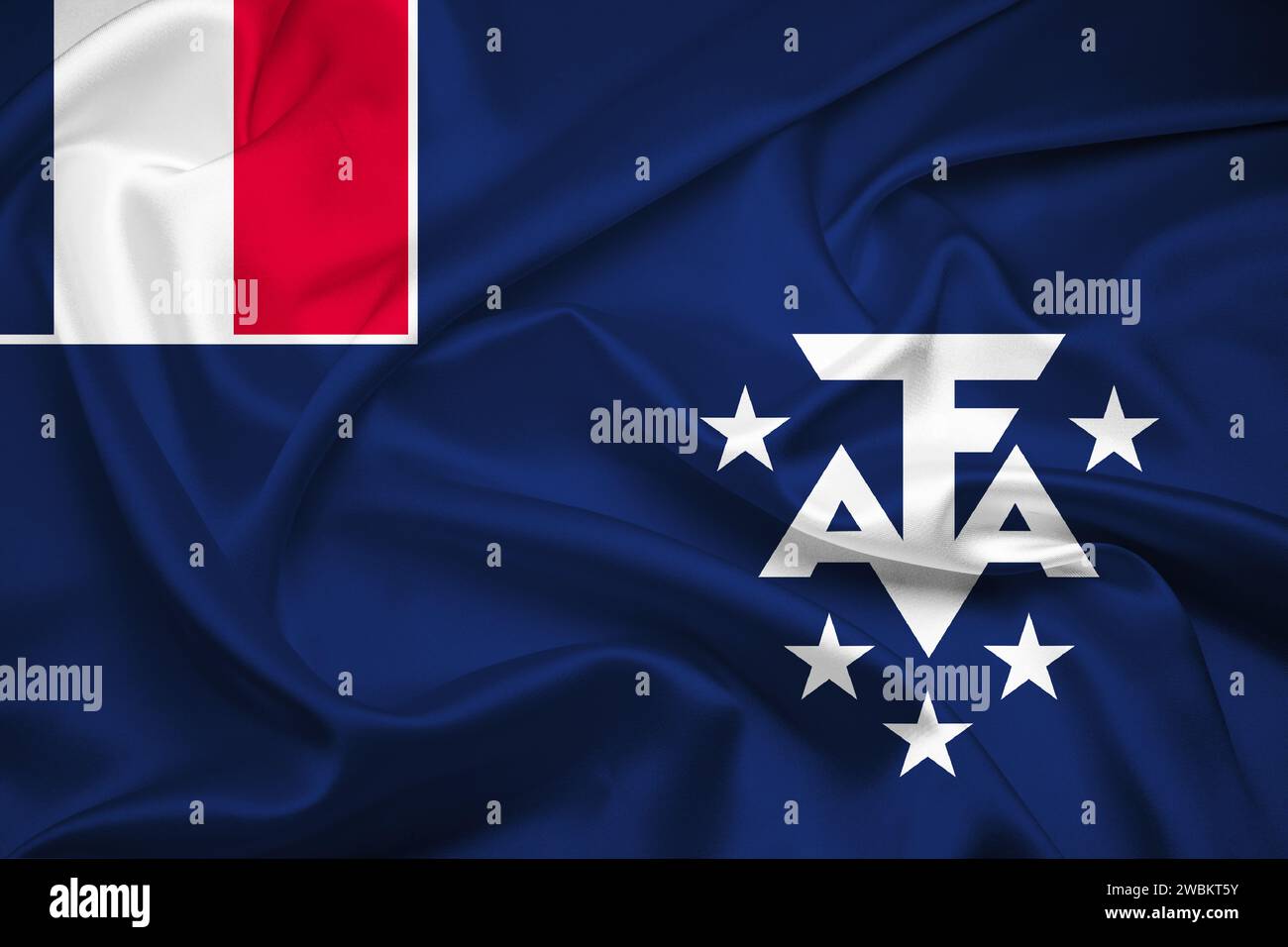 Flag of French Southern and Antarctic Lands, Fabric flag of French ...