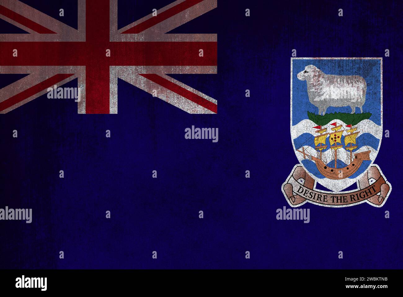 Flag of Falkland Islands, Fabric flag of Falkland Islands. Falkland ...