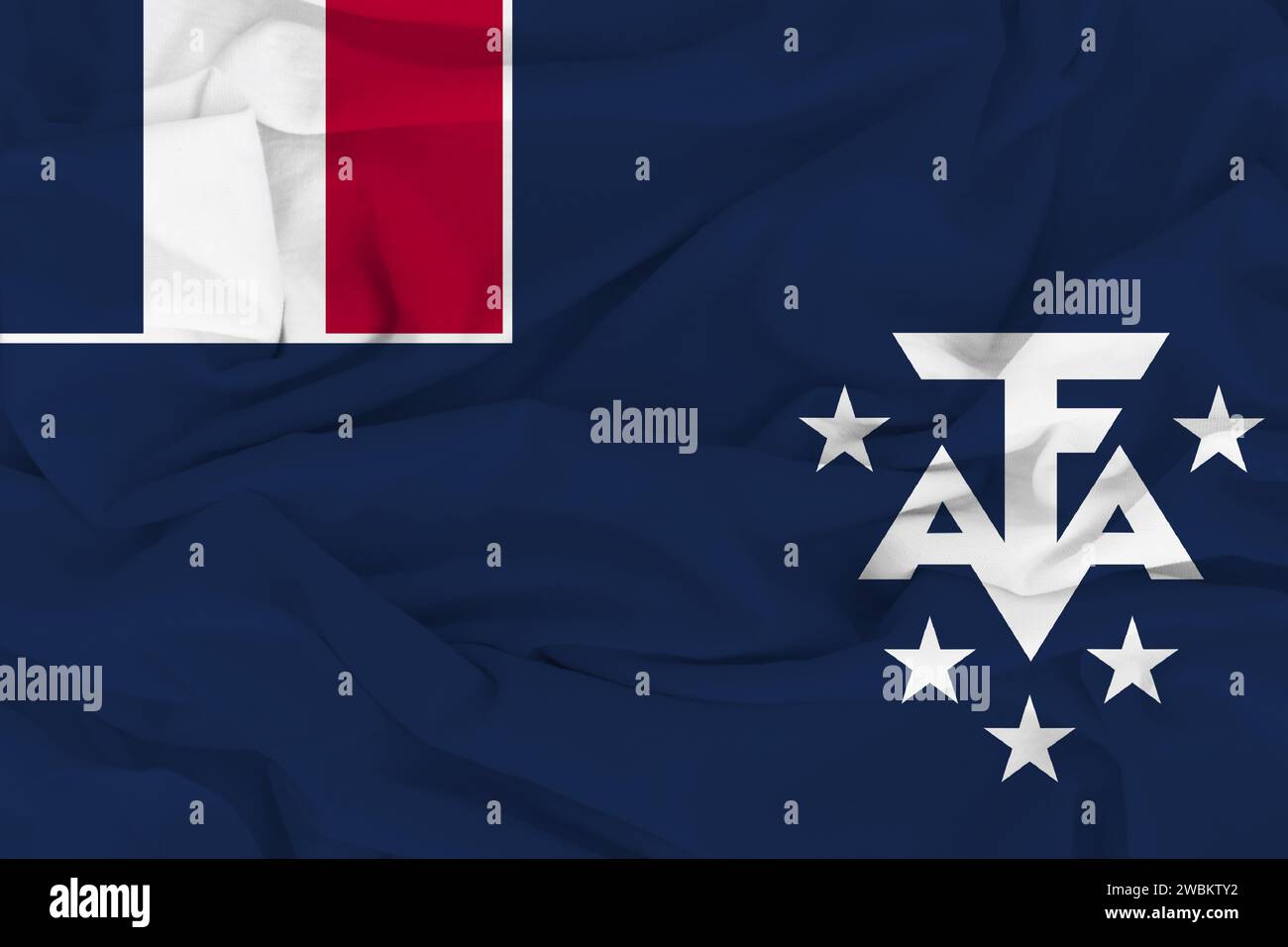 Flag of French Southern and Antarctic Lands, Fabric flag of French ...