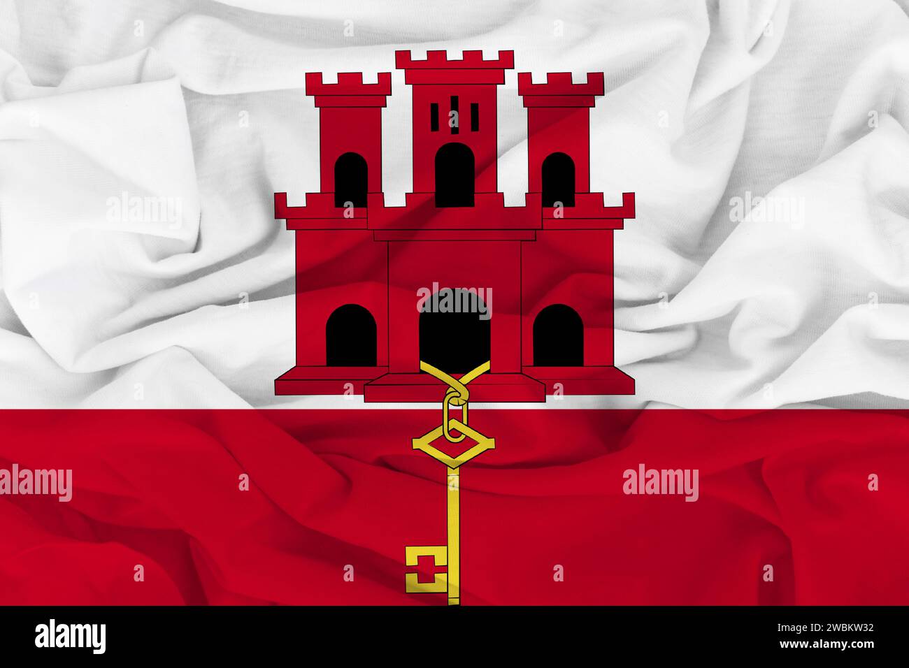 Flag of Gibraltar, Fabric flag of Gibraltar, Gibraltar National Flag ...