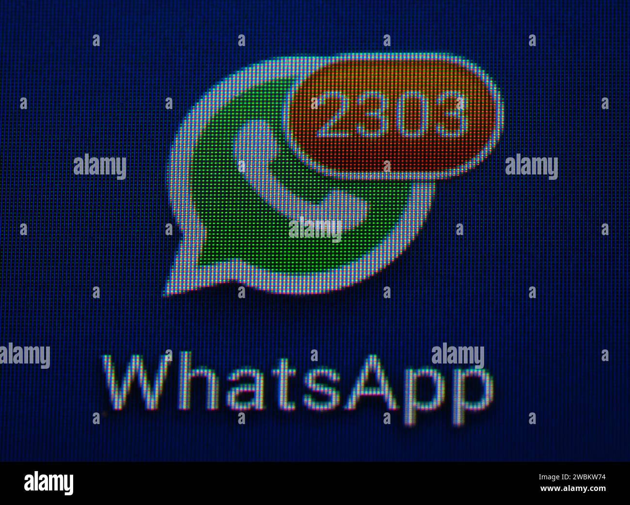 Unread whatsapp messages hi-res stock photography and images - Alamy