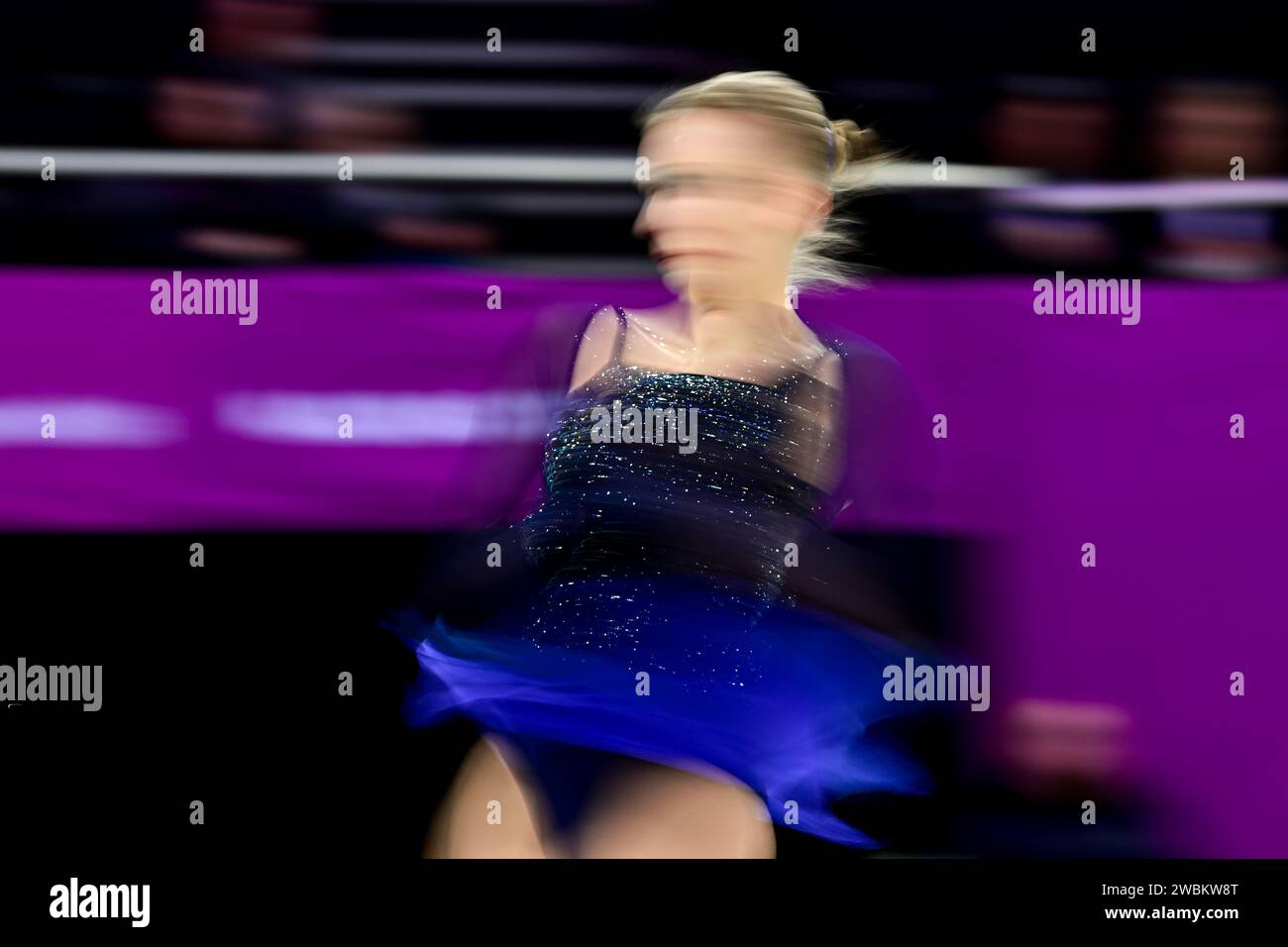 Alexandra FEIGIN (BUL), during Women Short Program, at the ISU European ...