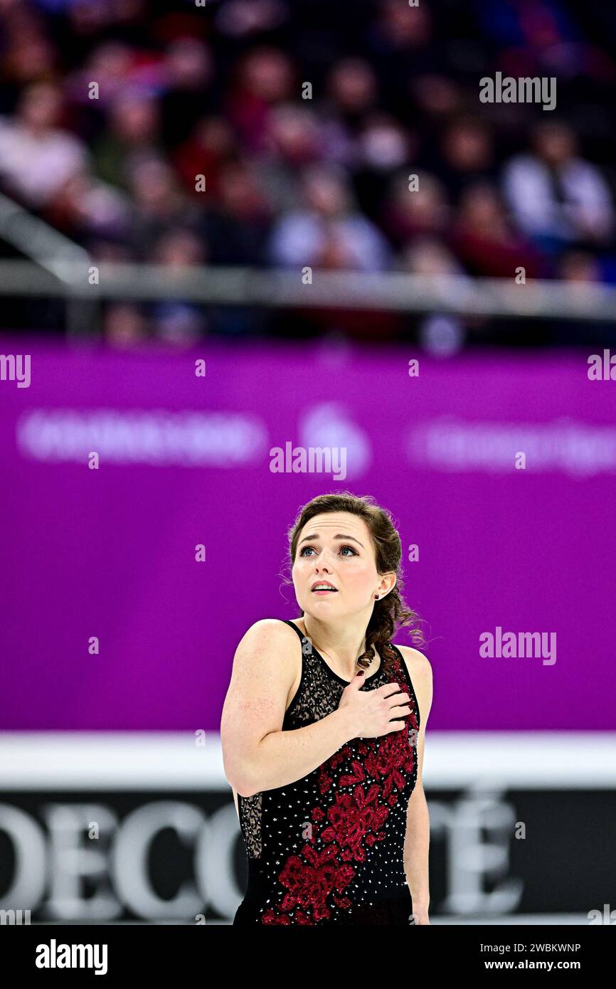 Josefin TALJEGARD (SWE), during Women Short Program, at the ISU European Figure Skating ...
